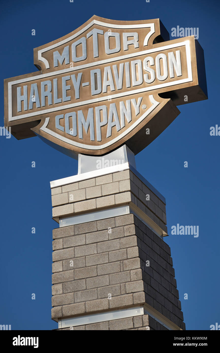 Harley davidson sign hi-res stock photography and images - Alamy