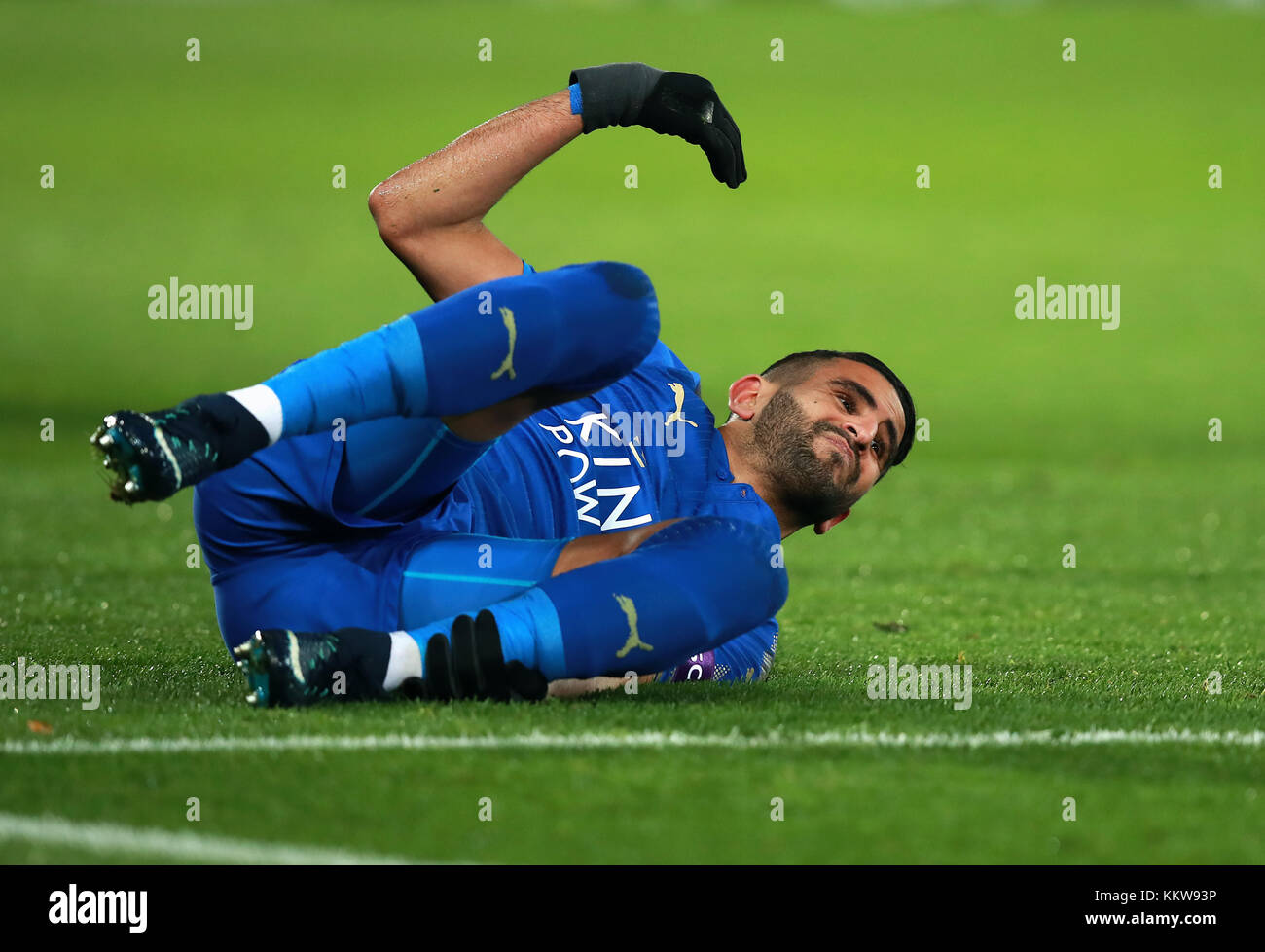 Leicester City's Riyad Mahrez during the Premier League match at the ...