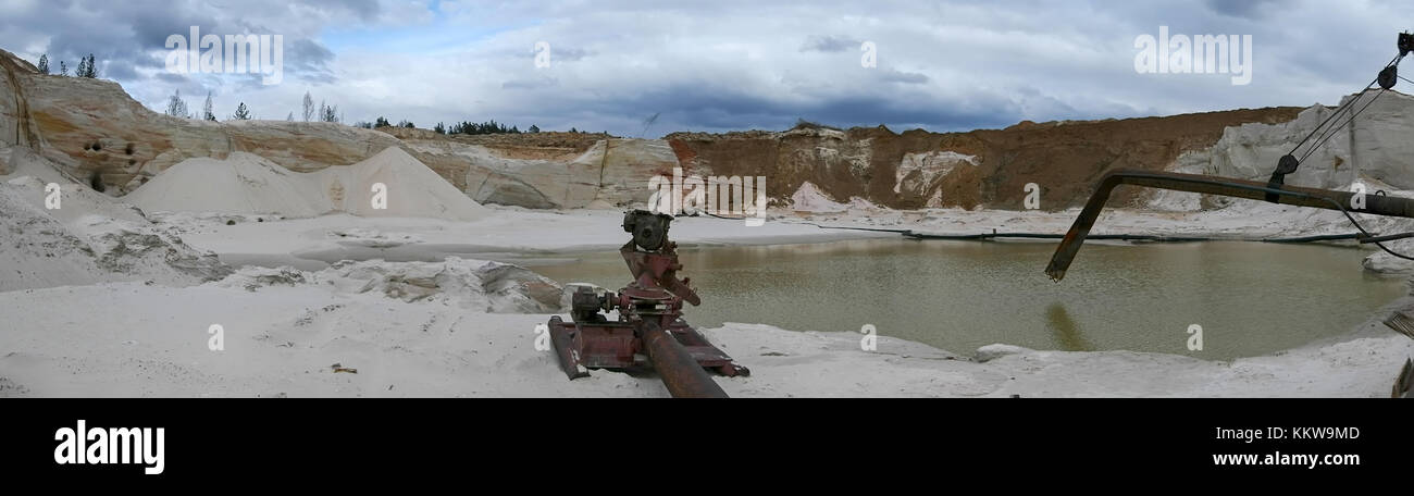 Sand extraction, sand quarry; sandpit; sand occurrence. Extraction ...