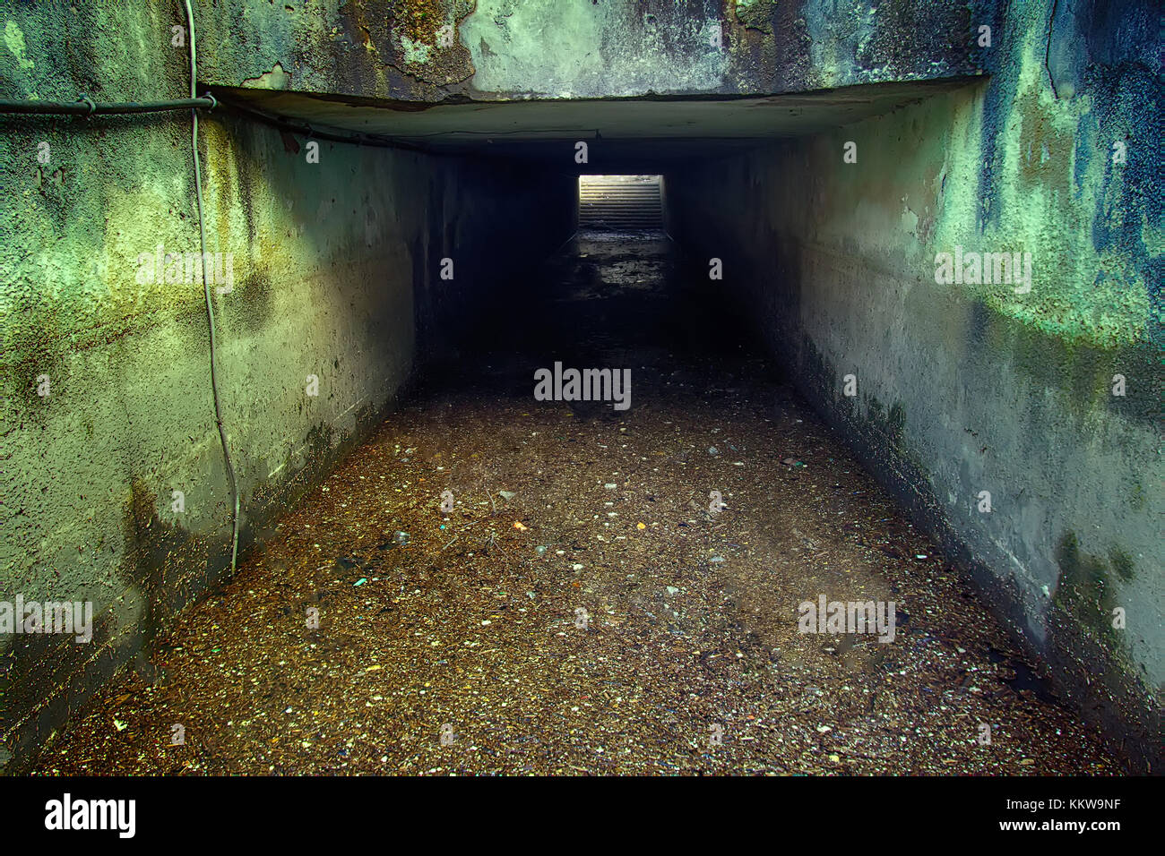 Military tourism and video Wargame. Underground military bunker from ...