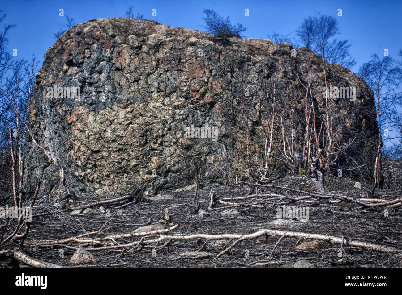 Geological investigations. Basalt Butte. Pillow lava is evidence of ...