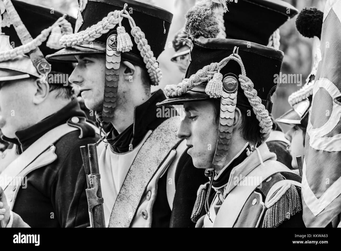 White army men Black and White Stock Photos & Images - Alamy