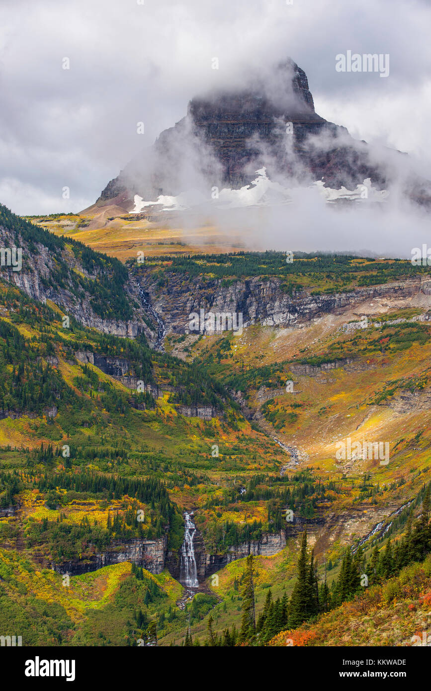 Logan Pass, Mount Oberlin, Glacier National Park, by Bruce Montane ...