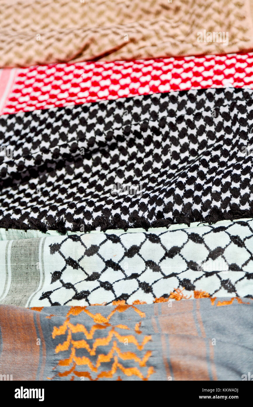 the texture of the cotton traditional symbolic arabian scarf like ...