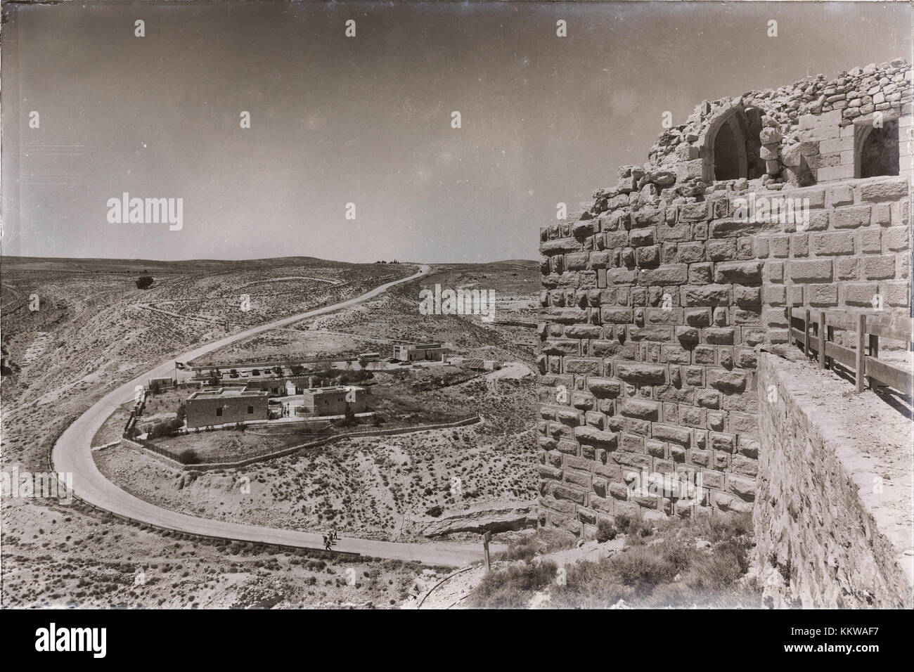 in the mountain of eden jordan the view from the antique castle Stock ...