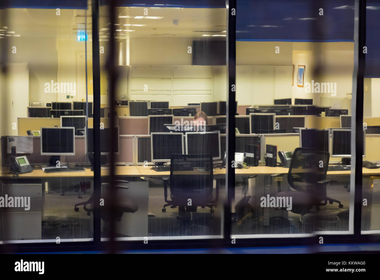 Lone worker office hi-res stock photography and images - Alamy