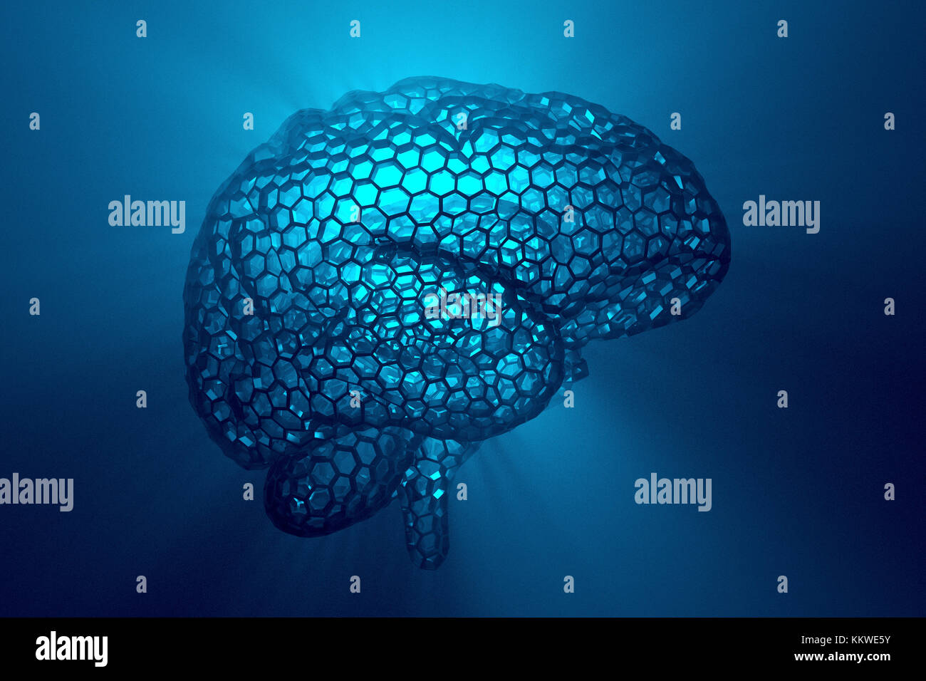Artificial brain, conceptual computer illustration Stock Photo - Alamy