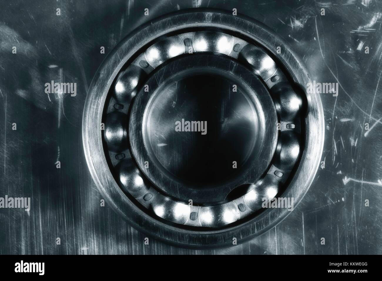 Giant titanium ball-bearing used in the aerospace industry Stock Photo ...