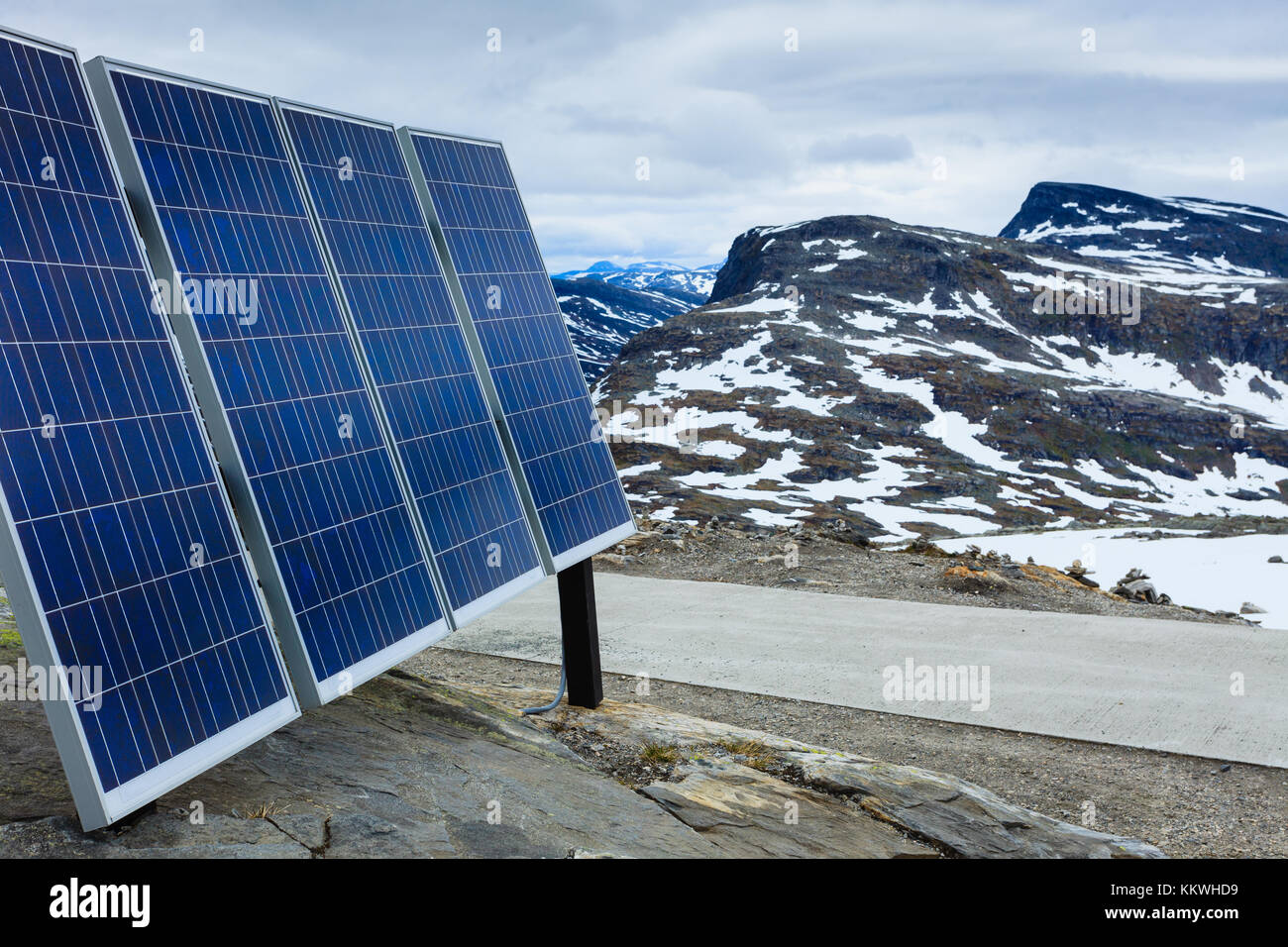Renewable regenerative power and eco energy. Photovoltaic solar panel ...