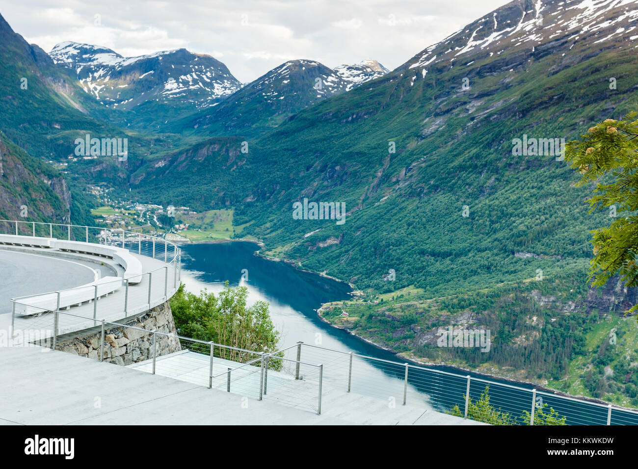 Tourism vacation and travel. Beautiful view over magical ...