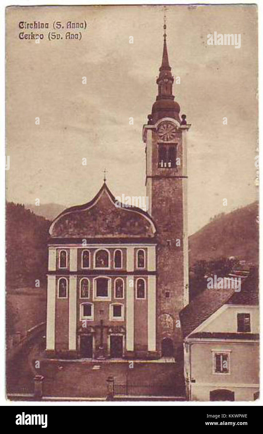 This 1929 postcard of Cerkno, Slovenia, provides a glimpse into the ...