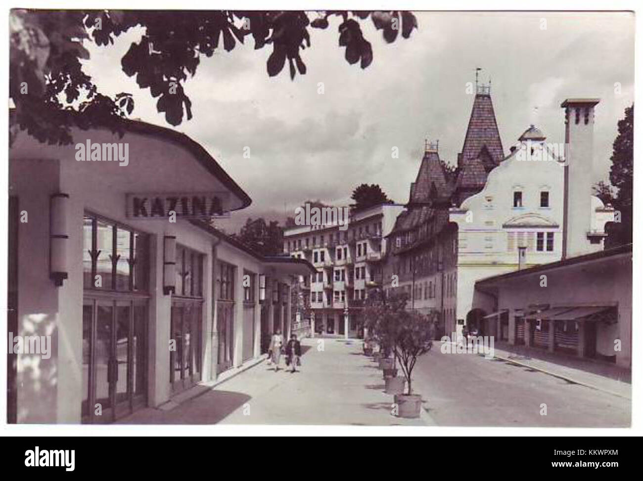 1959 postcard of Bled Stock Photo - Alamy