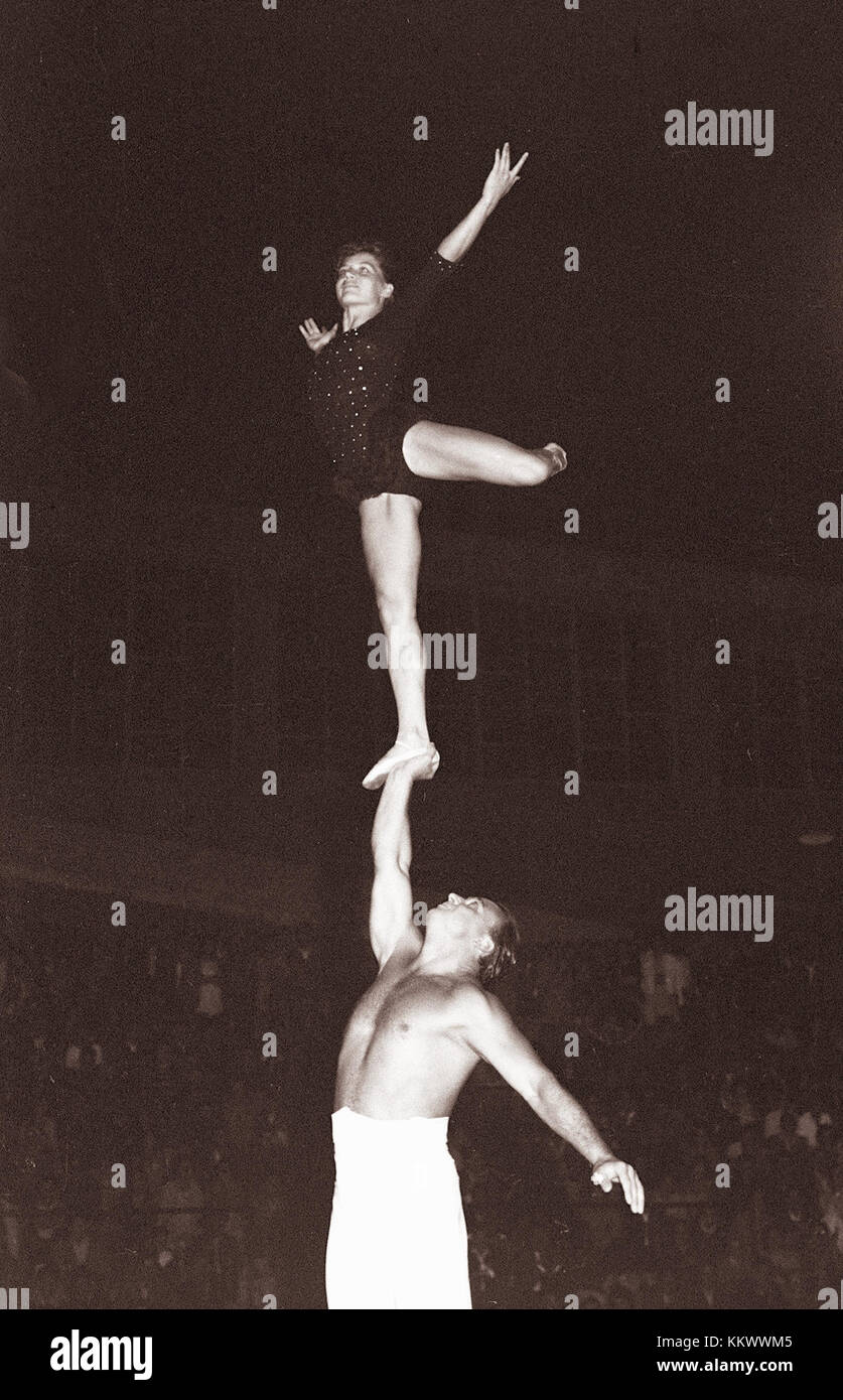 This performance in Maribor in 1961 featured acrobats Roza Kuznjecove ...