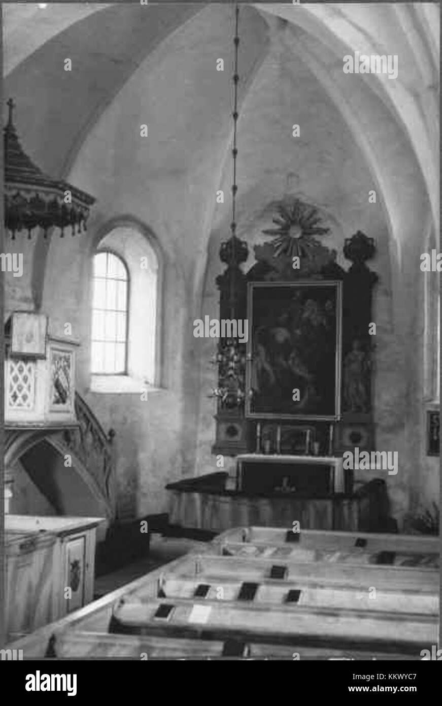 Fittja Church, originating from the 13th century with later additions ...