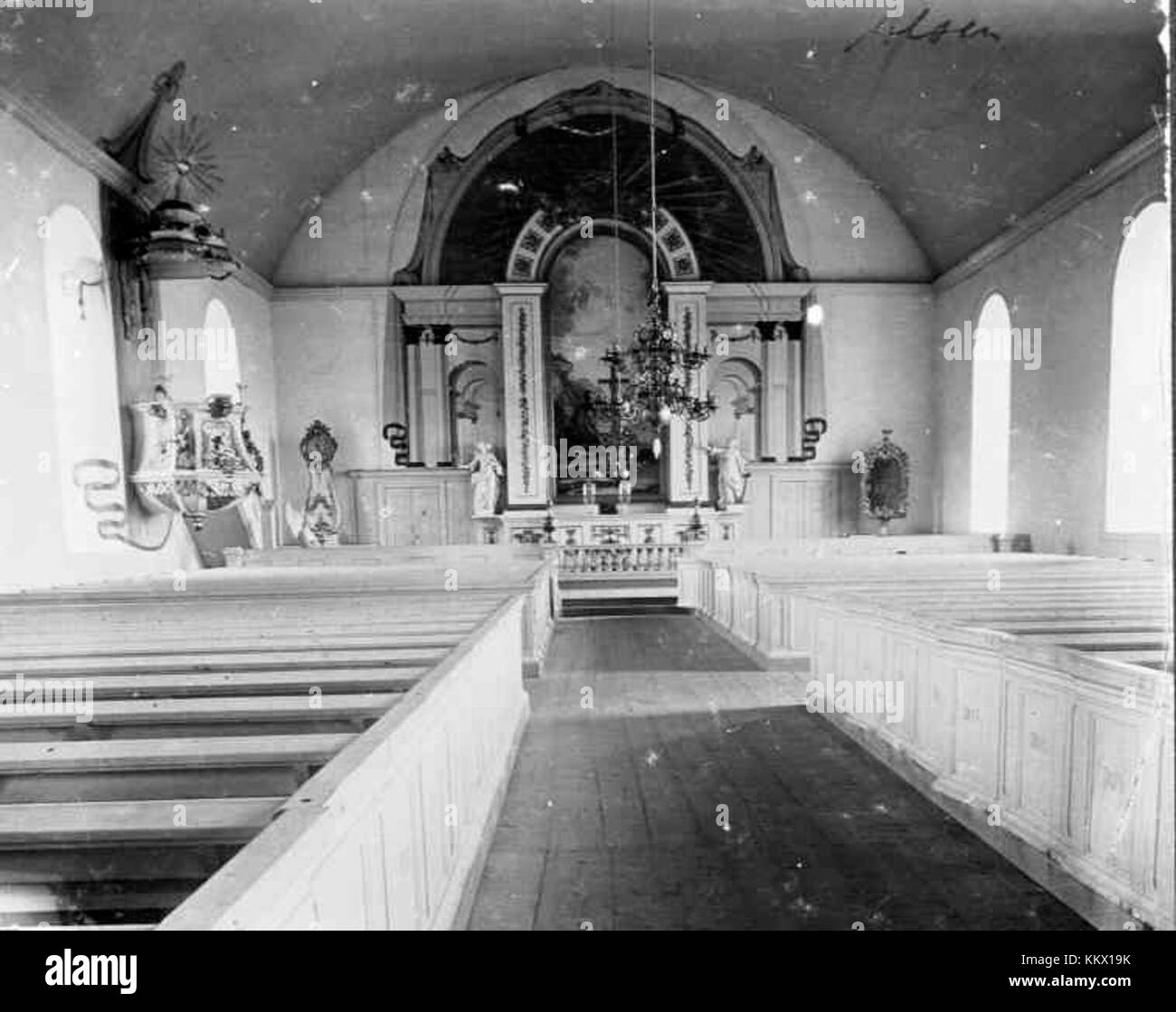 Alsens Church is located in Sweden and features traditional ...