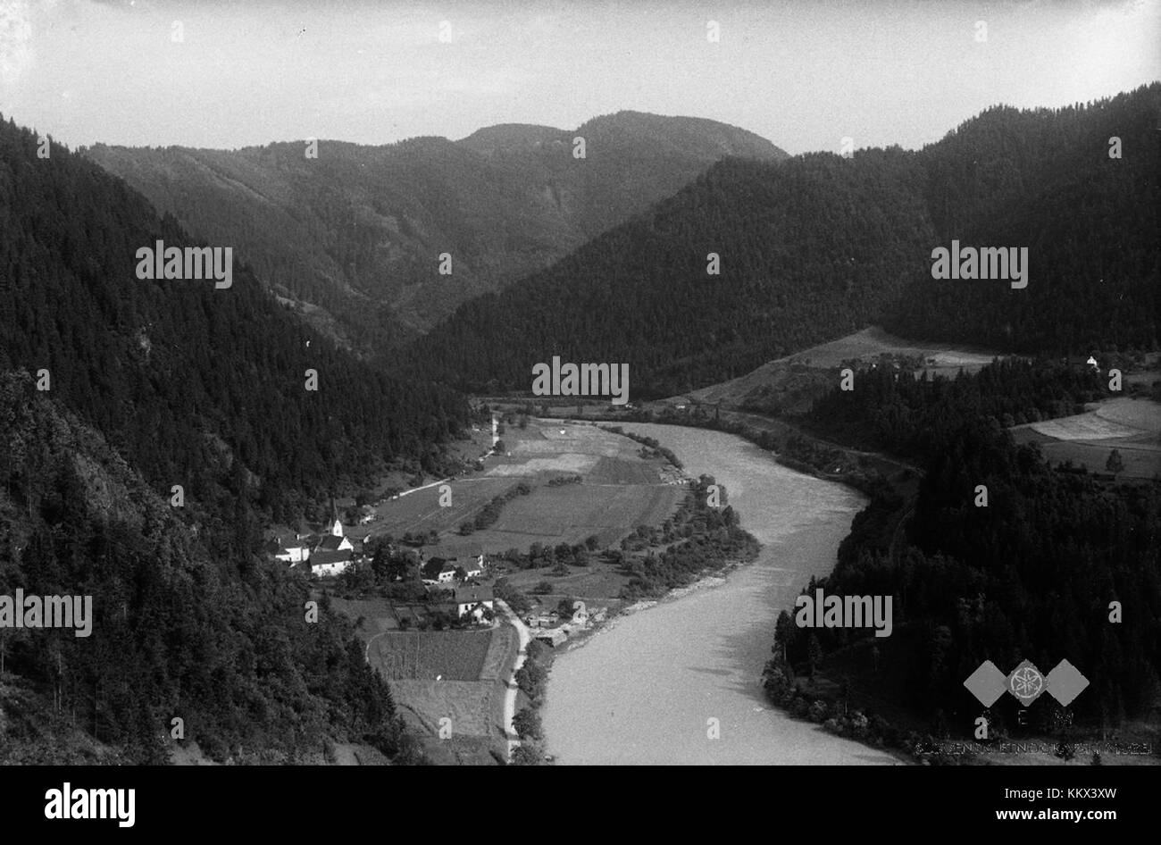 A postcard depicting Brezno, a town in Slovakia, showcasing its scenic ...