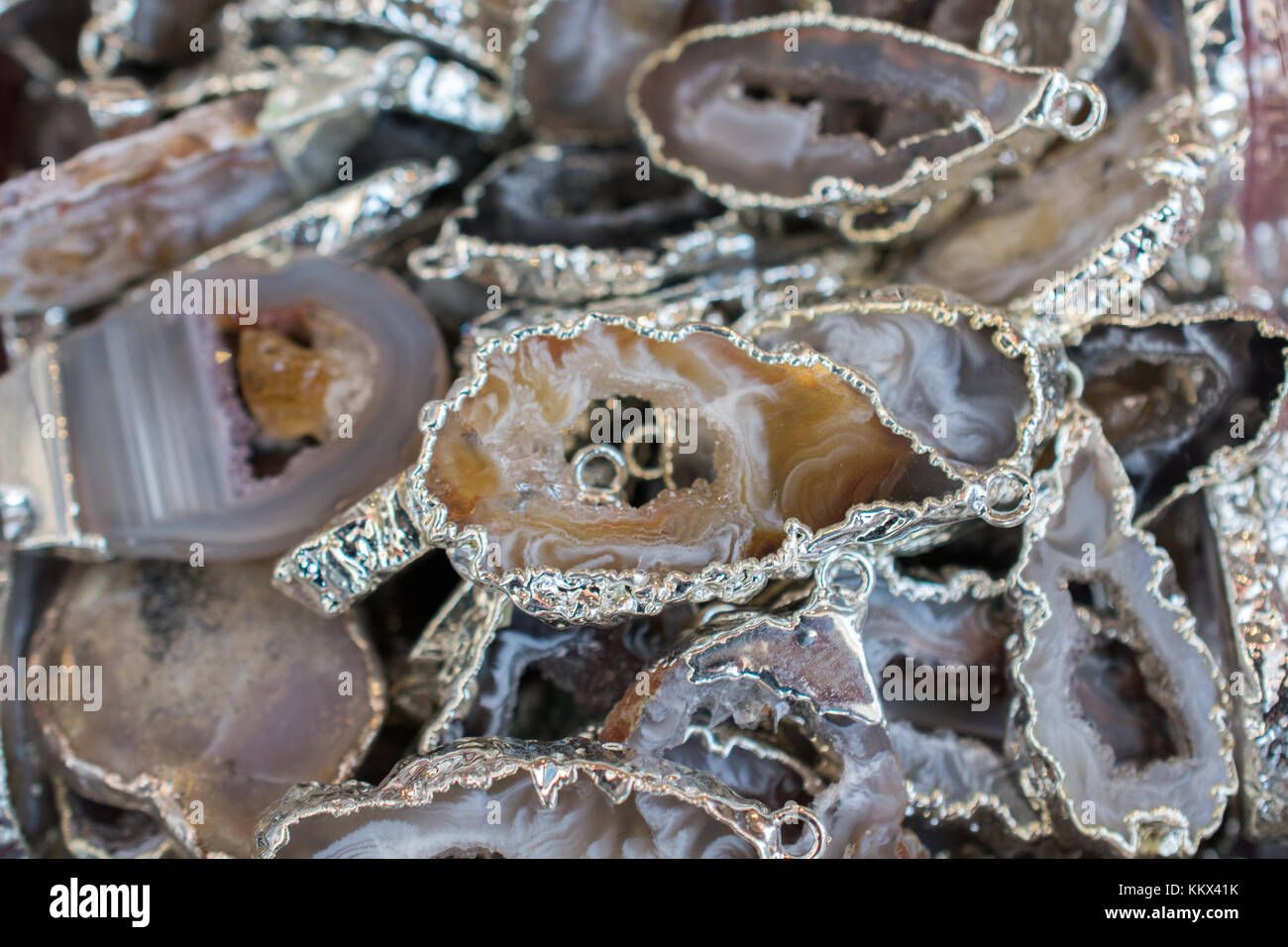 Set of natural mineral gemstones of a certain type Stock Photo - Alamy