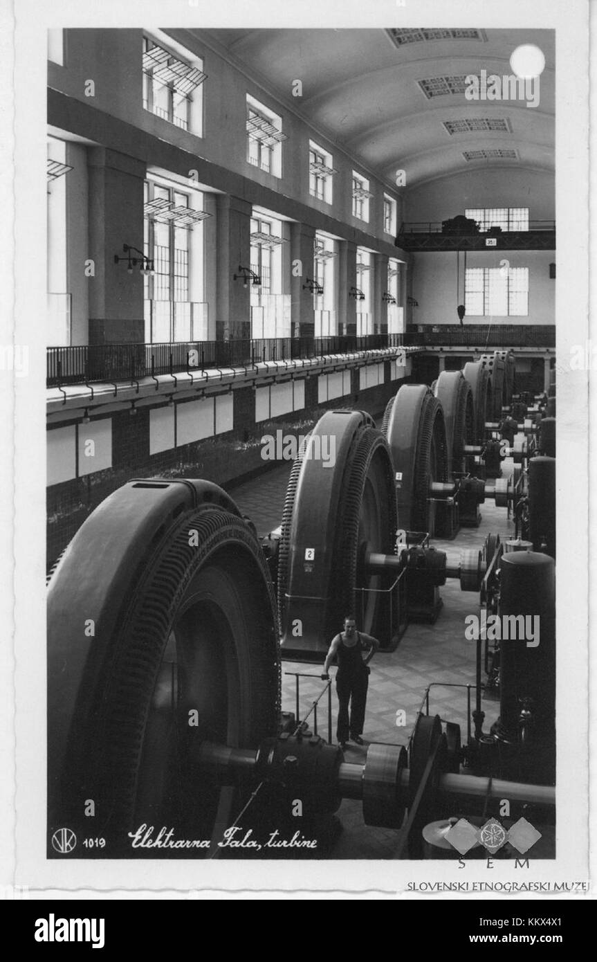 This postcard depicts the Fala Hydroelectric Power Plant, a notable ...