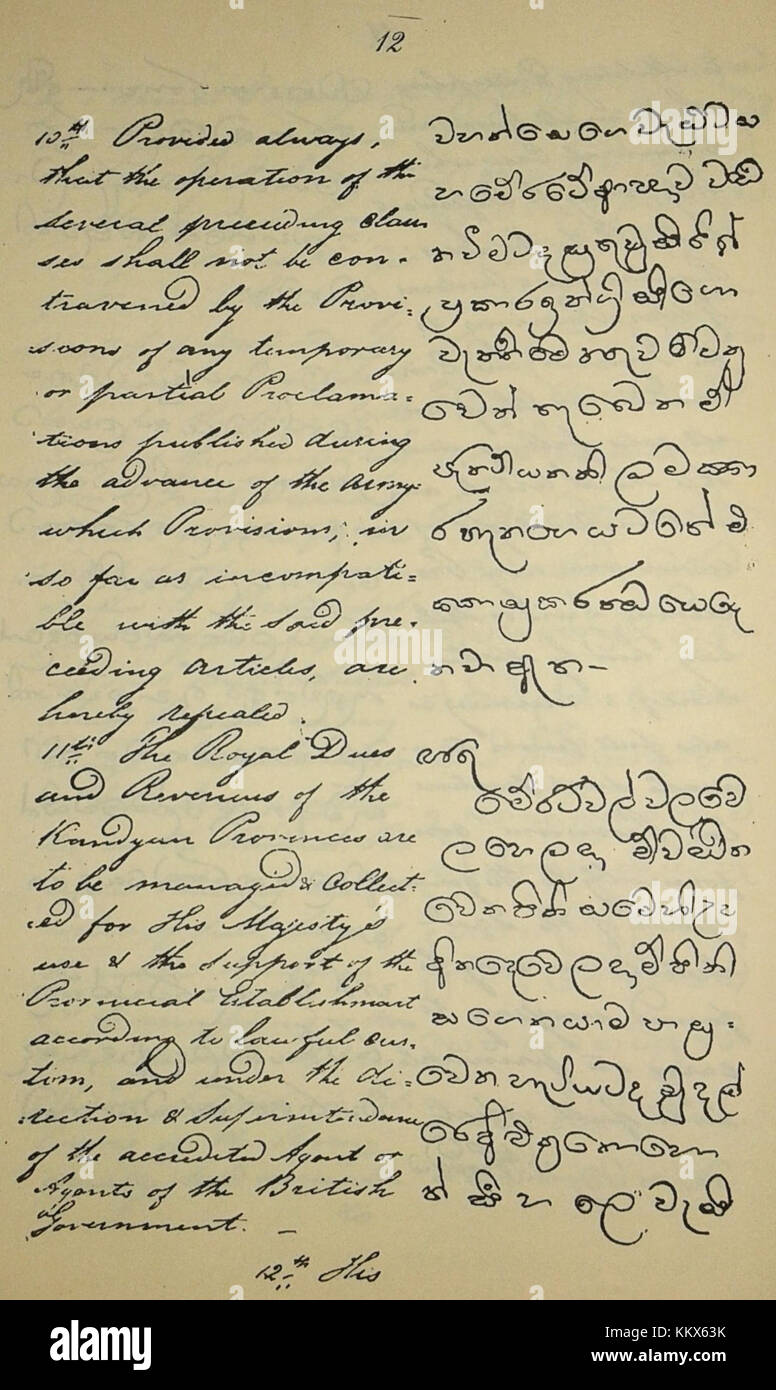 The Kandyan Convention, signed in 1815, marked the formal cession of ...