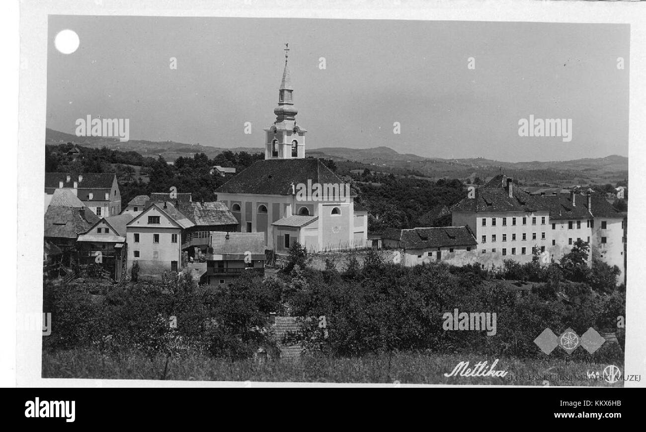 Postcard of Metlika (12 Stock Photo - Alamy