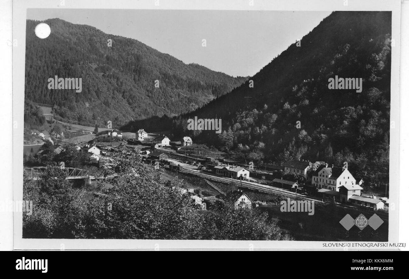 This vintage postcard features an image of Podvelka, a small town in ...
