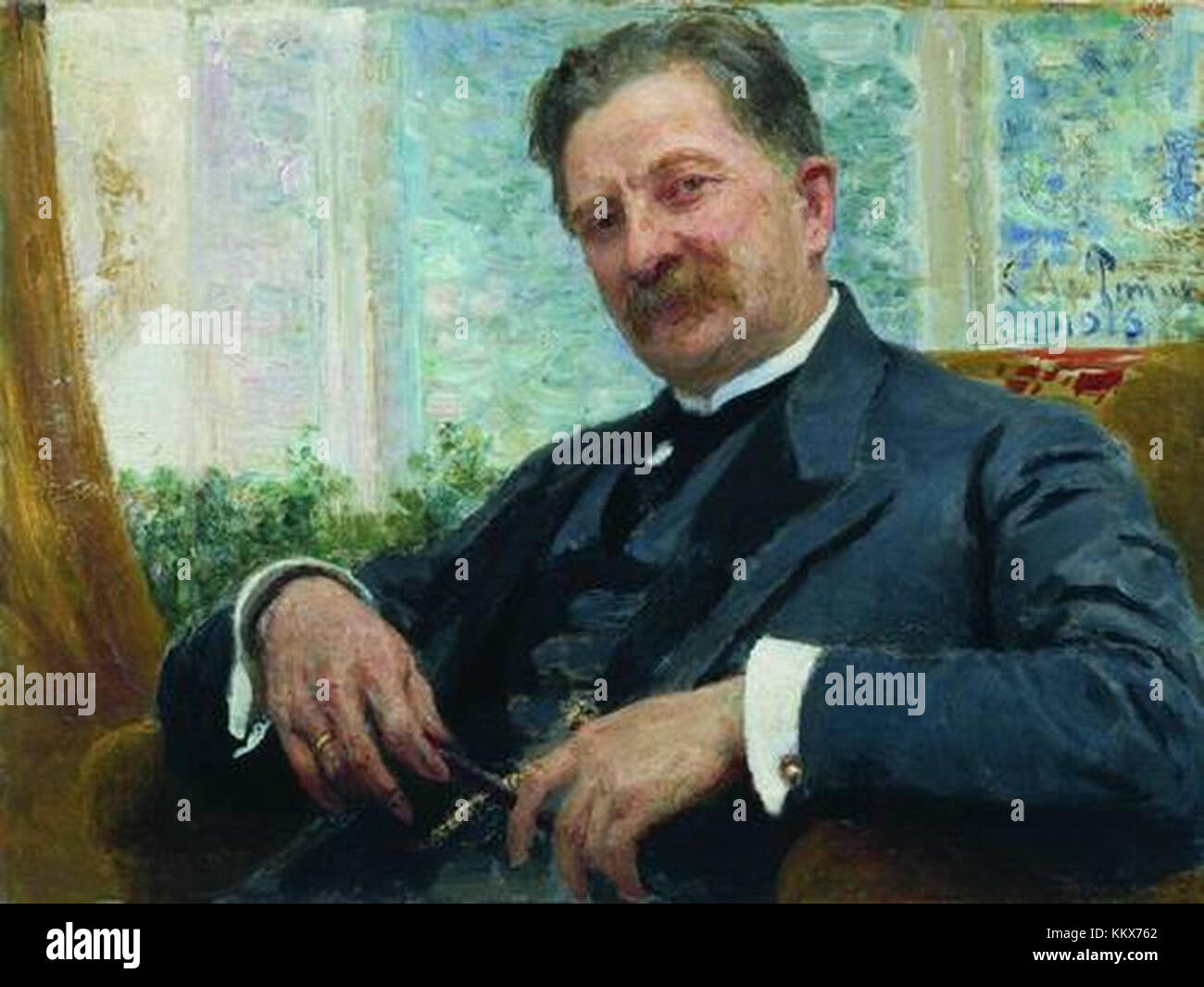 This portrait of violinist Maxim Vengerov was created by the Russian ...