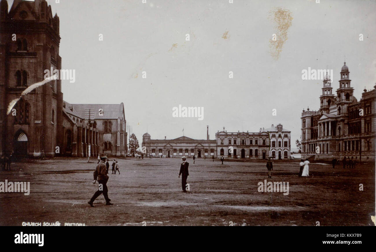 This photograph of a church square from 1900 captures the architectural ...