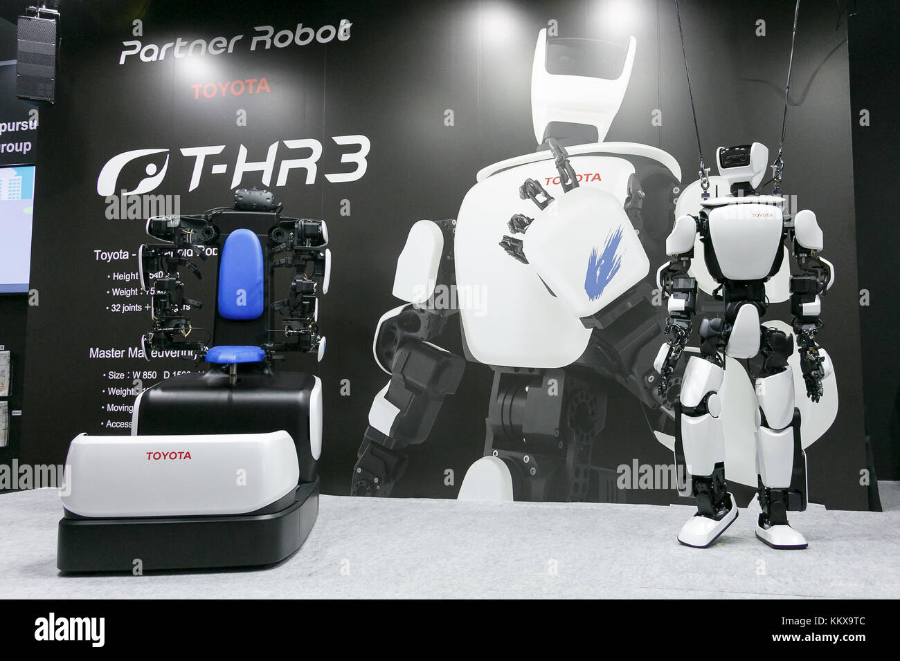 Tokyo, Japan. 2nd Dec, 2017. Toyota robot T-HR3 on display during ...