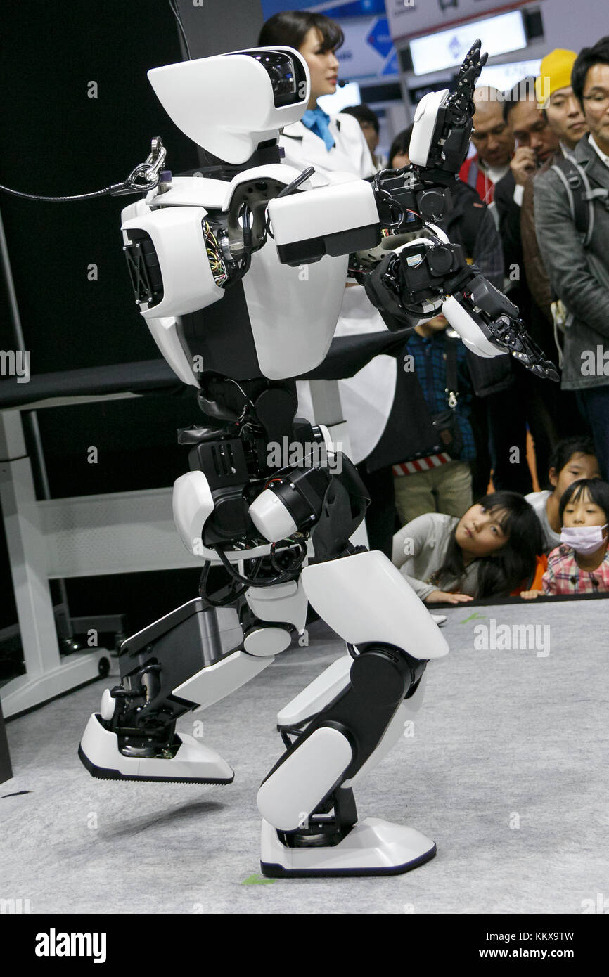 Tokyo, Japan. 2nd Dec, 2017. Toyota robot T-HR3 performs during ...