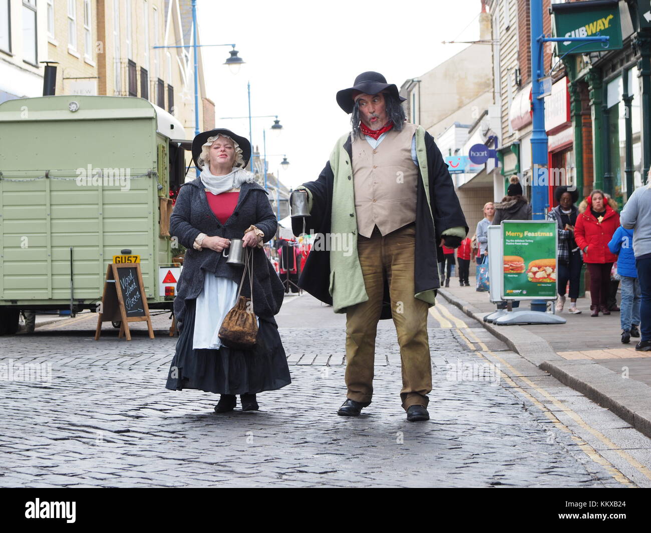 Sheerness, Kent, UK. 2nd Dec, 2017. The high street in Sheerness was ...