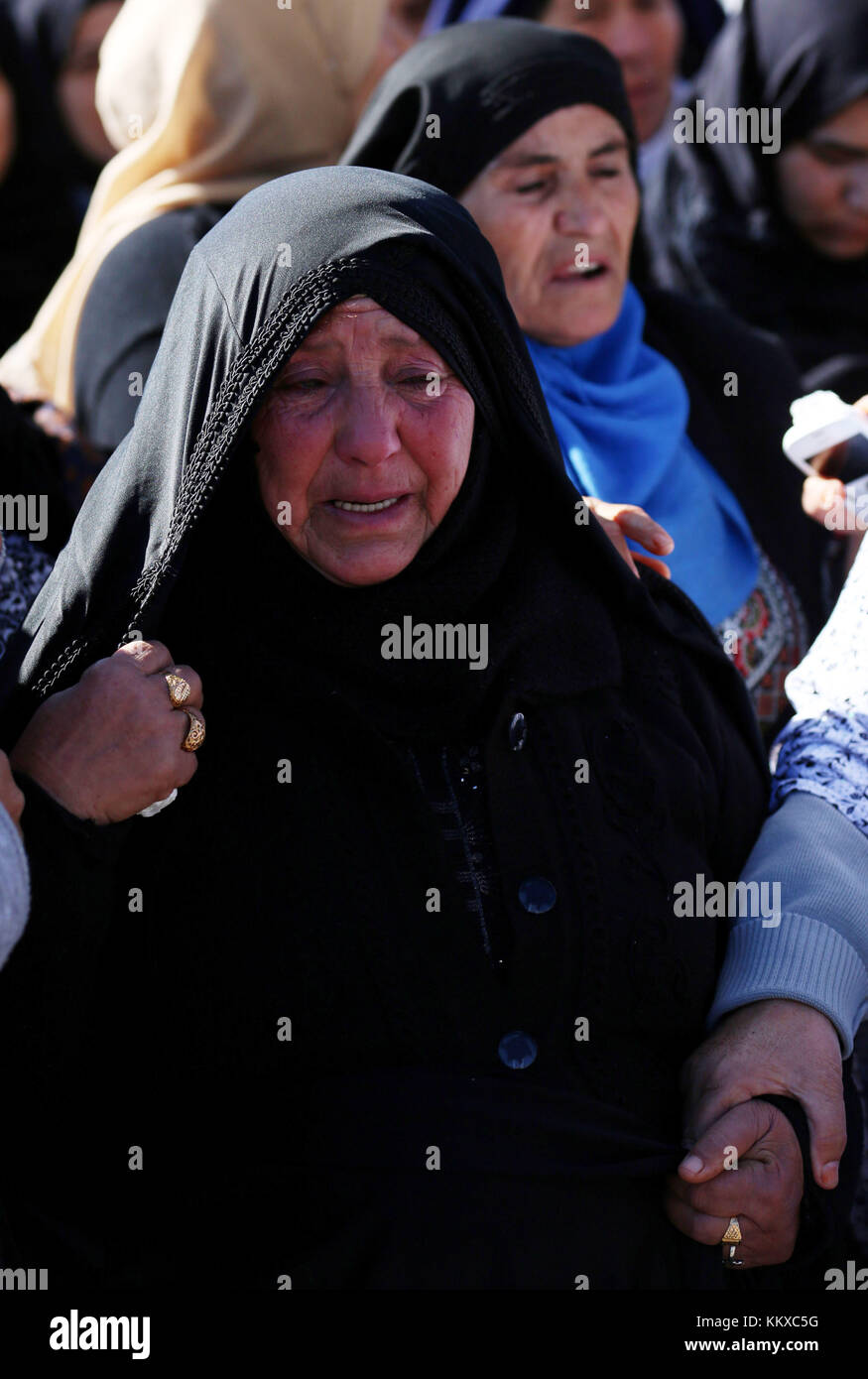 Nablus, West Bank, Palestinian Territory. 2nd Dec, 2017. Relatives of ...