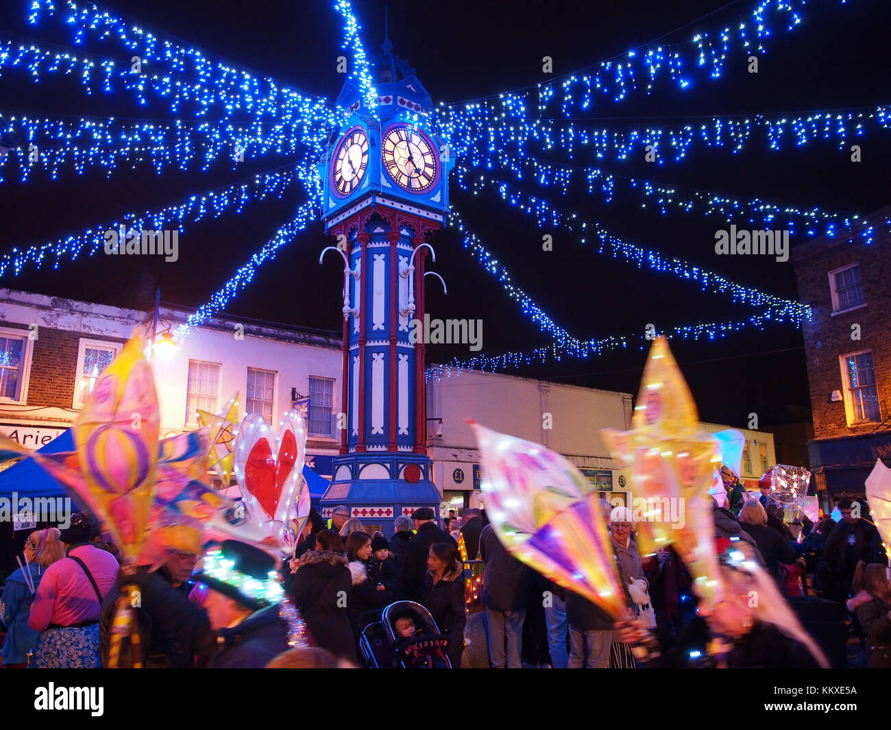 Sheerness, Kent, UK. 2nd Dec, 2017. Sheerness high street was filled ...