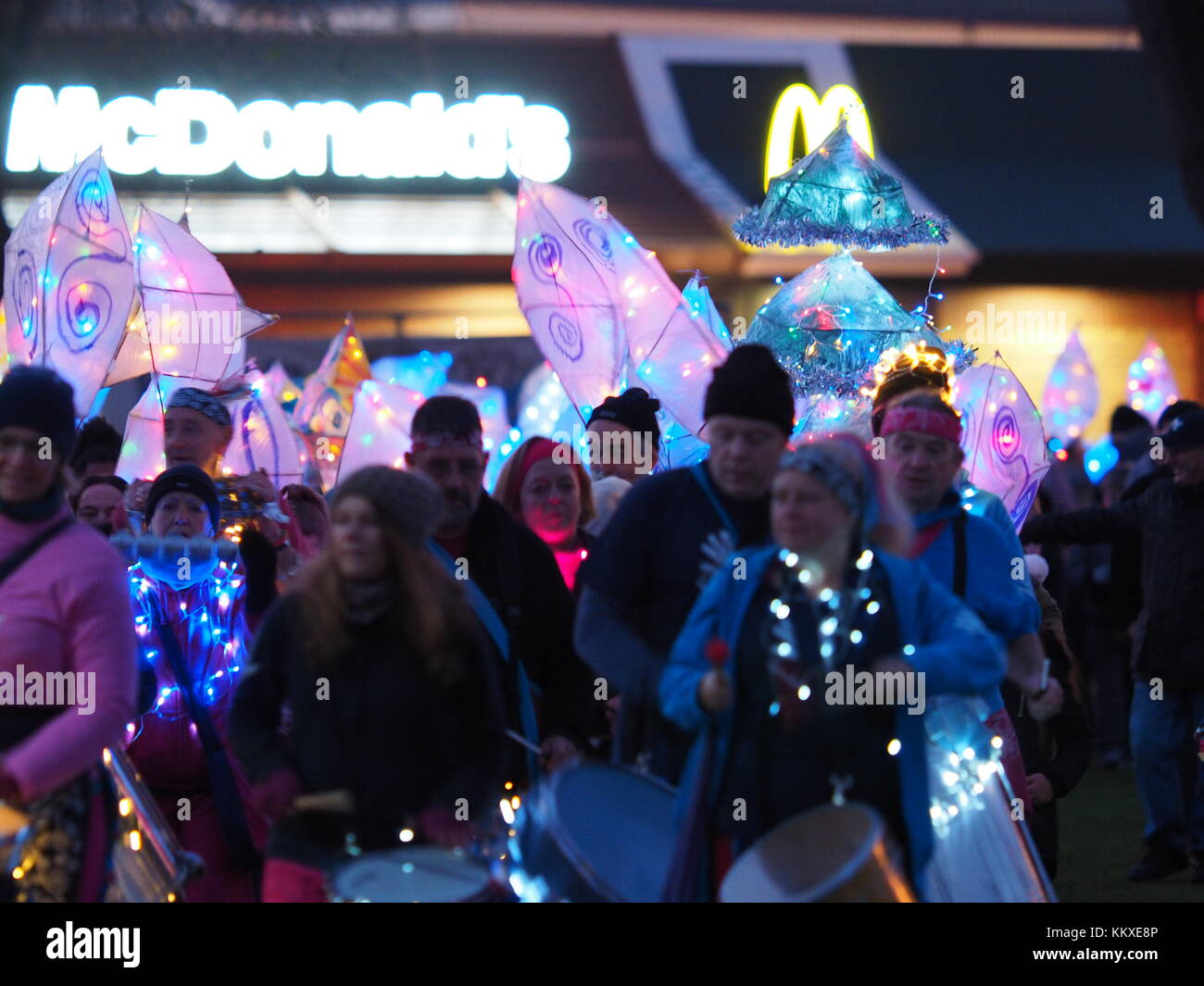 Sheerness, Kent, UK. 2nd Dec, 2017. Sheerness high street was filled ...