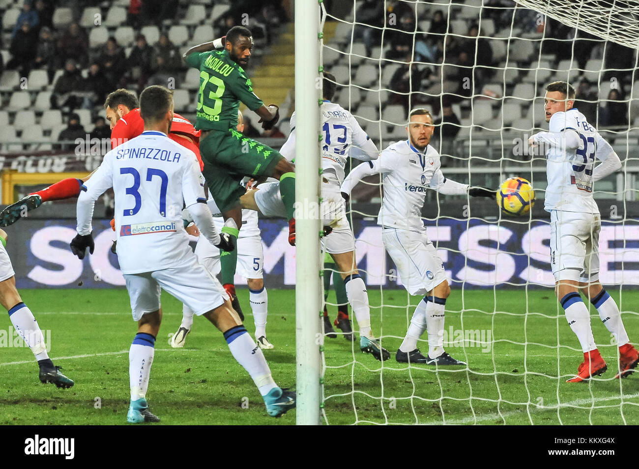 Turin, Italy. 2nd December, 2017. Nicolas Nkoulou (Torino FC) during ...