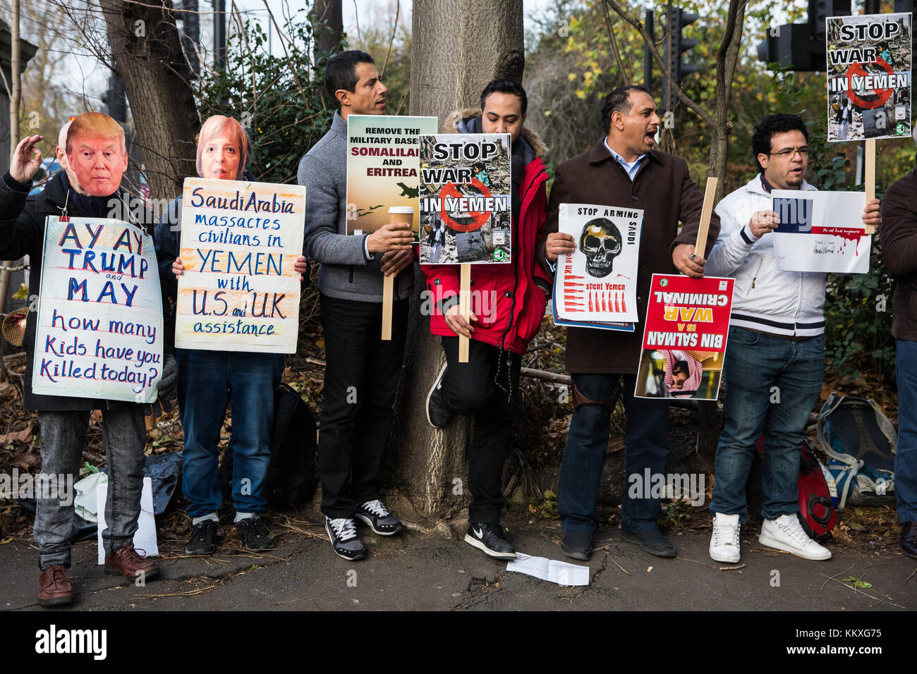 London, UK. 2nd December, 2017. Demonstrators from several different ...