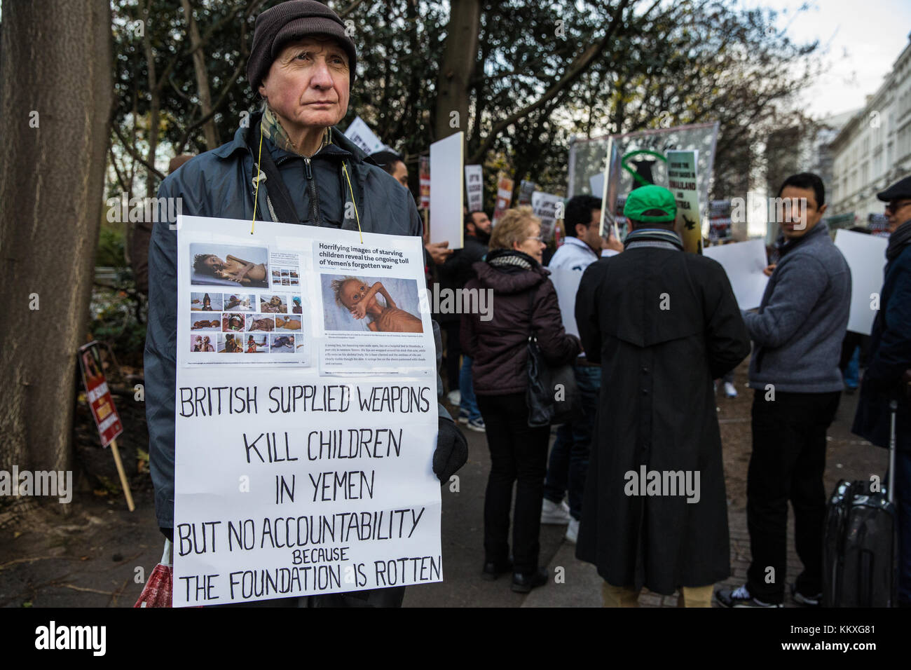 London, UK. 2nd December, 2017. Demonstrators from several different ...