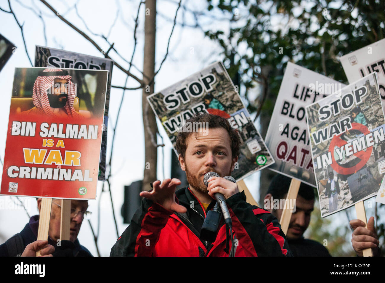 London, UK. 2nd December, 2017. Sam Walton, the Quaker activist ...