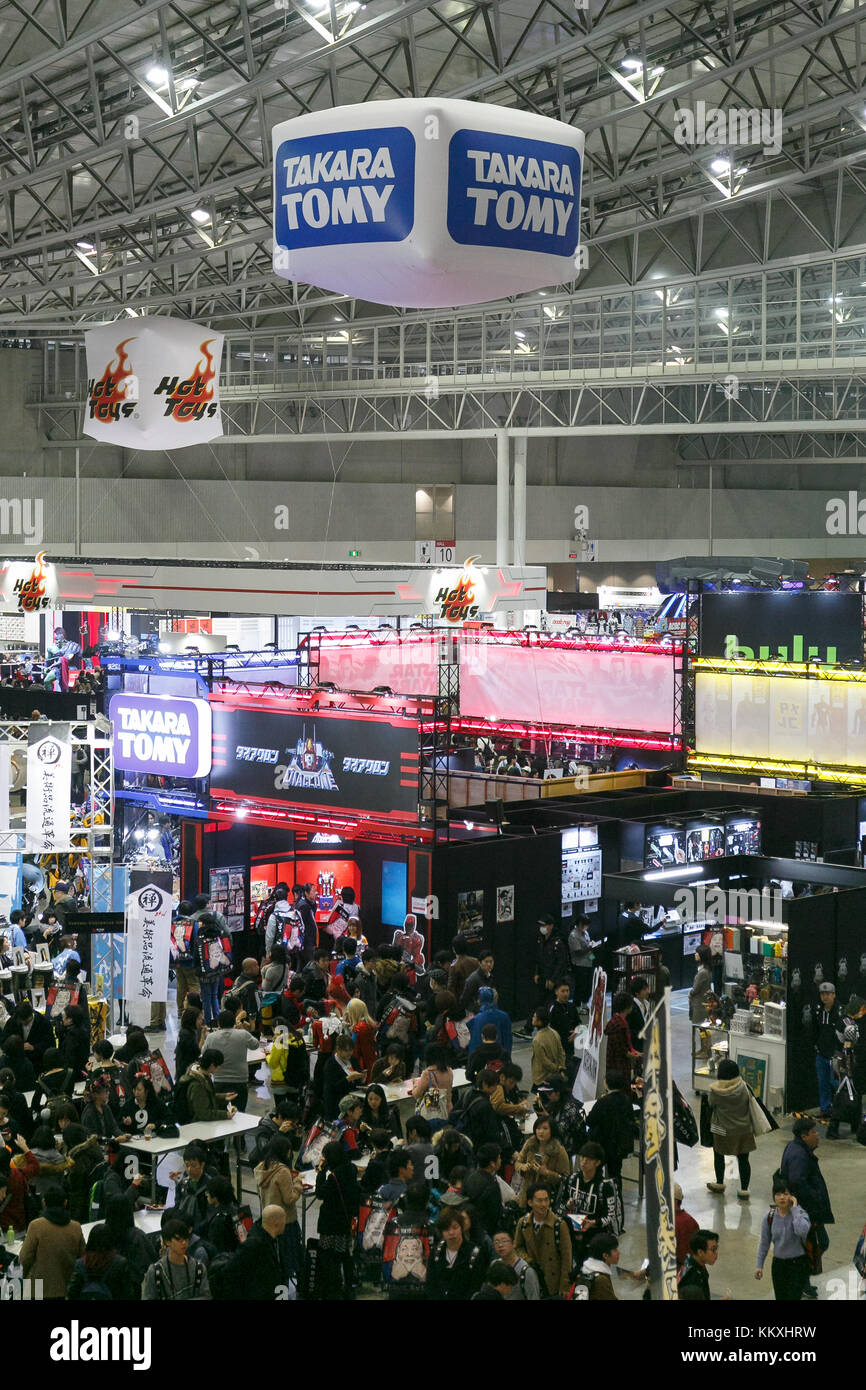 Visitors gather during the Tokyo Comic Con 2017 at Makuhari Messe ...