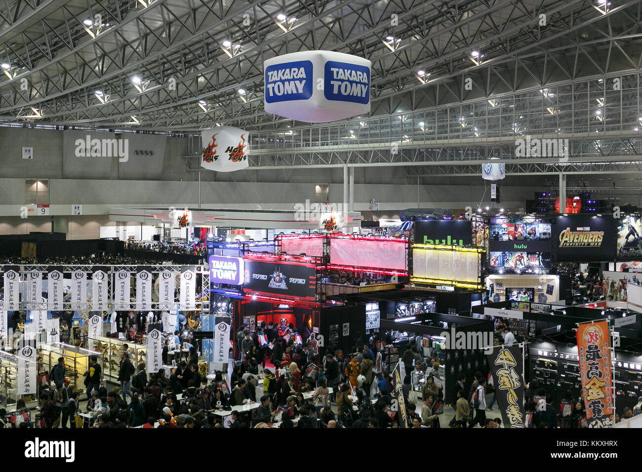 Visitors gather during the Tokyo Comic Con 2017 at Makuhari Messe ...