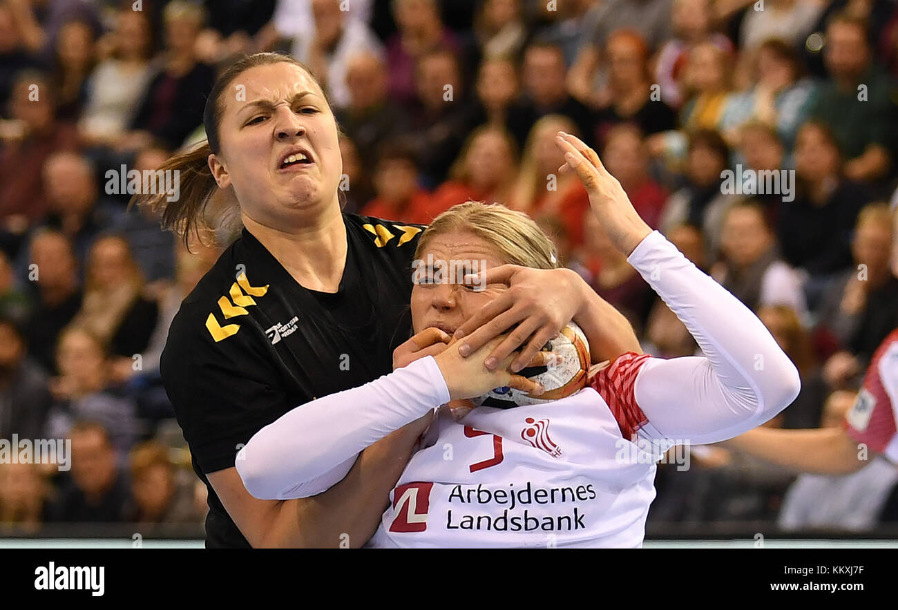 Oldenburg, Germany. 2nd Dec, 2017. Denmark's Sarah Iversen (r) and ...