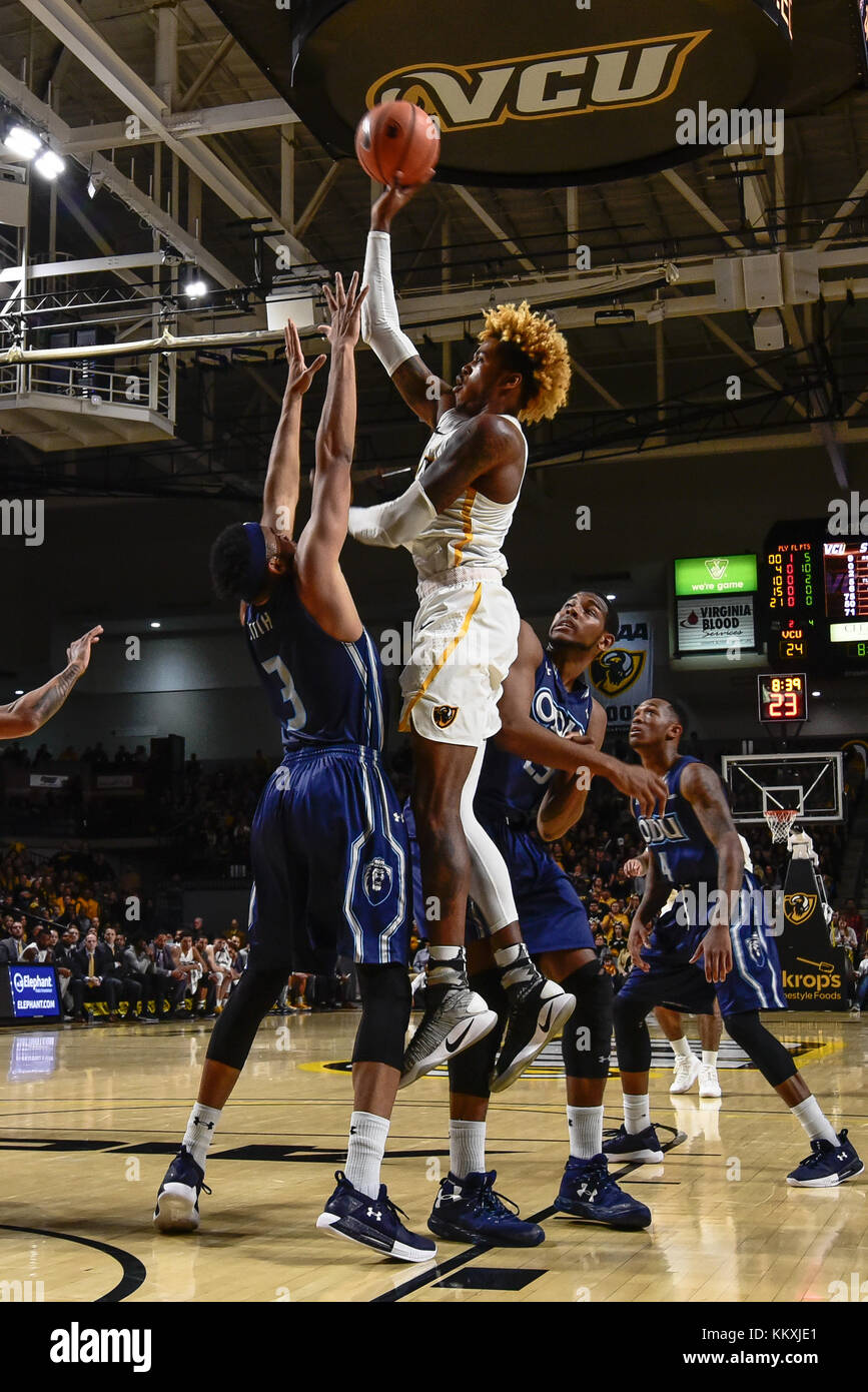 Richmond, Virginia, USA. 2nd Dec, 2017. JUSTIN TILLMAN (4) shoots a ...