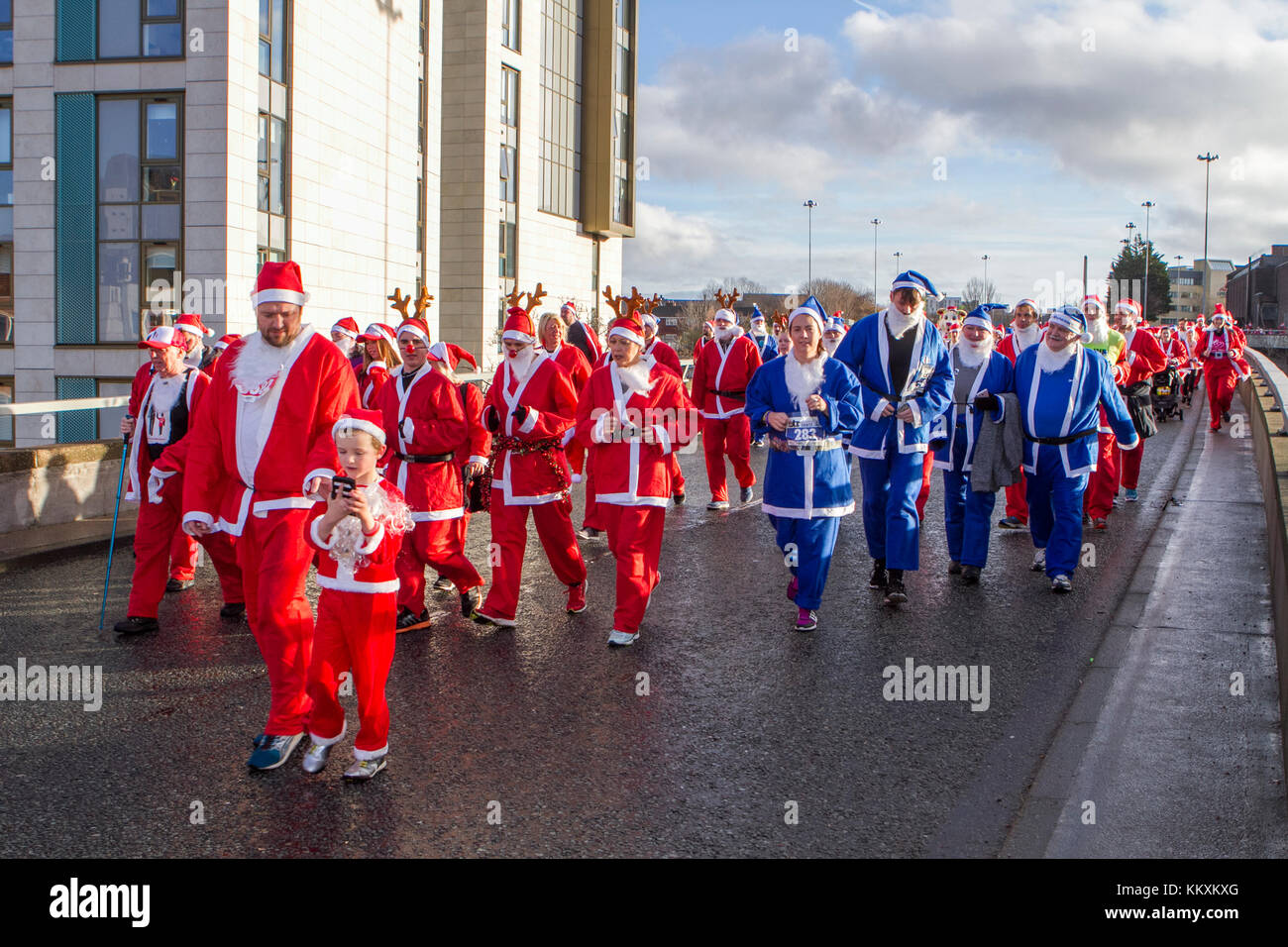 Liverpool, Merseyside, UK. 3rd December. 2017. The 14th Liverpool Santa ...
