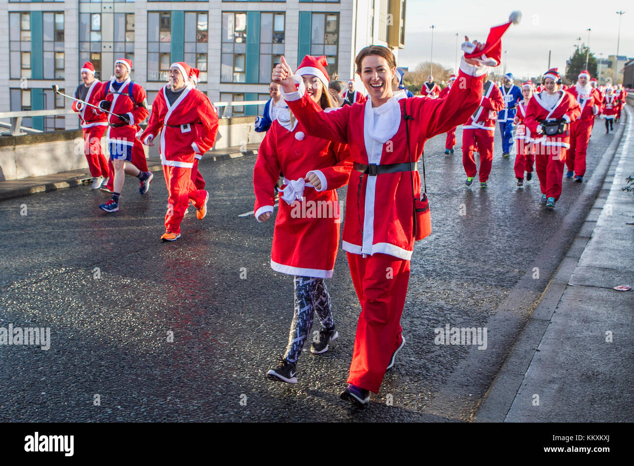 Liverpool, Merseyside, UK. 3rd December. 2017. The 14th Liverpool Santa ...
