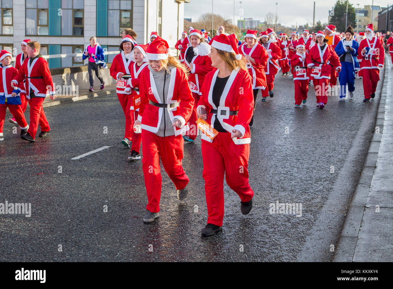 Liverpool, Merseyside, UK. 3rd December. 2017. The 14th Liverpool Santa ...