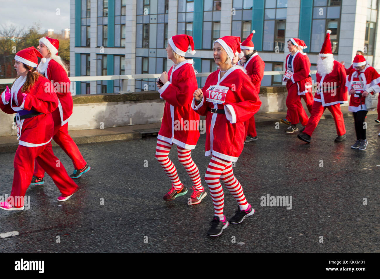 Liverpool, Merseyside, UK. 3rd December. 2017. The 14th Liverpool Santa ...