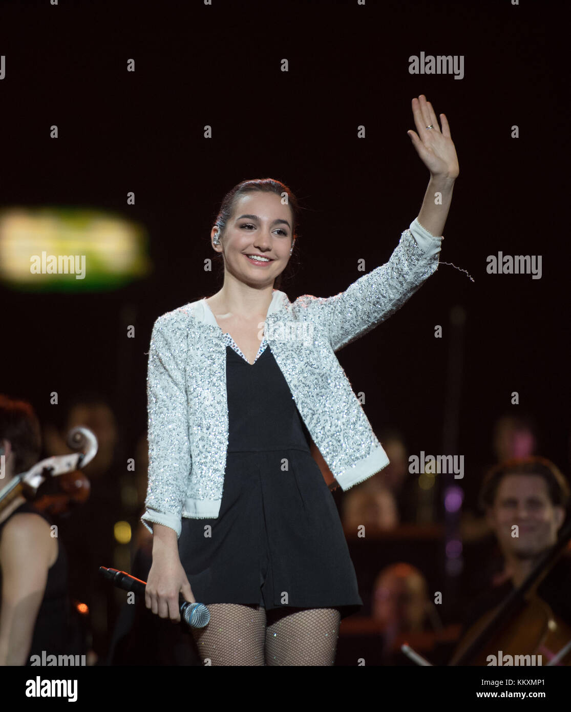 Hamburg, Germany. 1st Dec, 2017. Pianist Emily Bear performing on stage ...