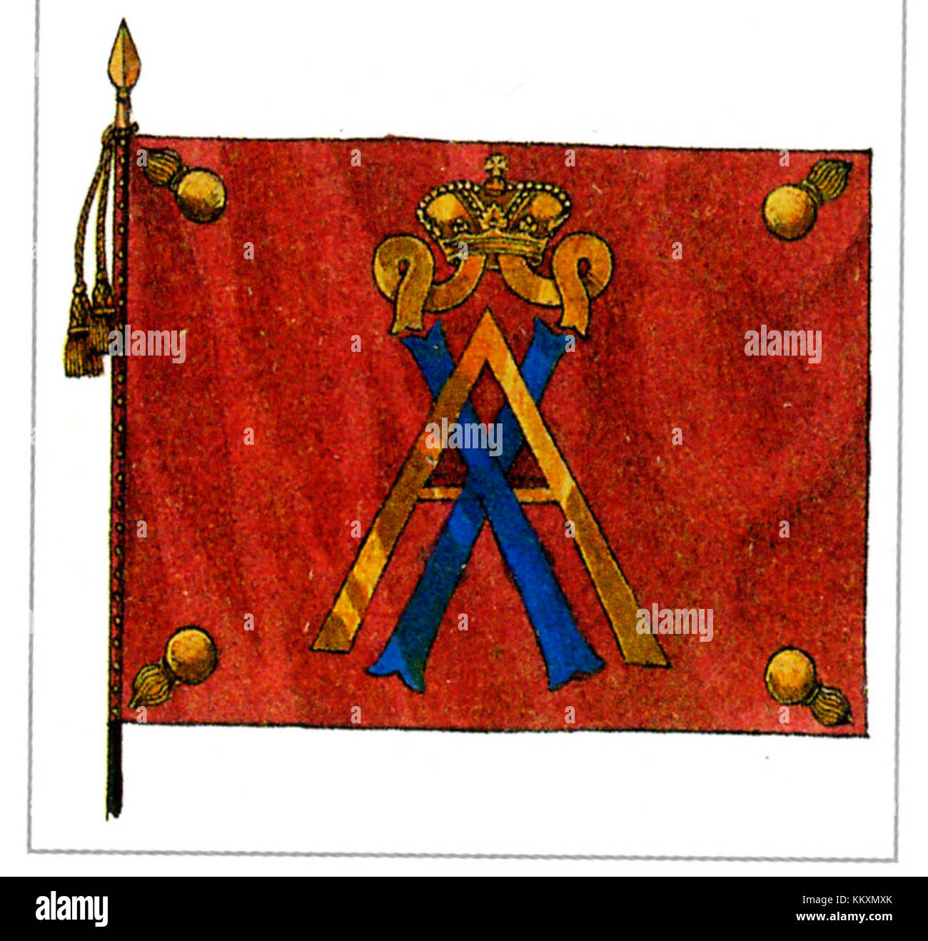 The 'Polkovoye Znamya' is the regimental standard of the Leib Guard ...