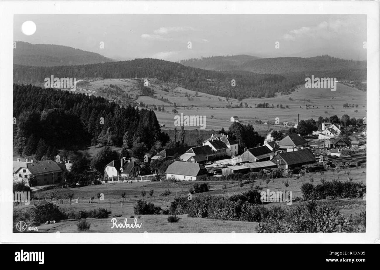 Postcard of Rakek (5 Stock Photo - Alamy