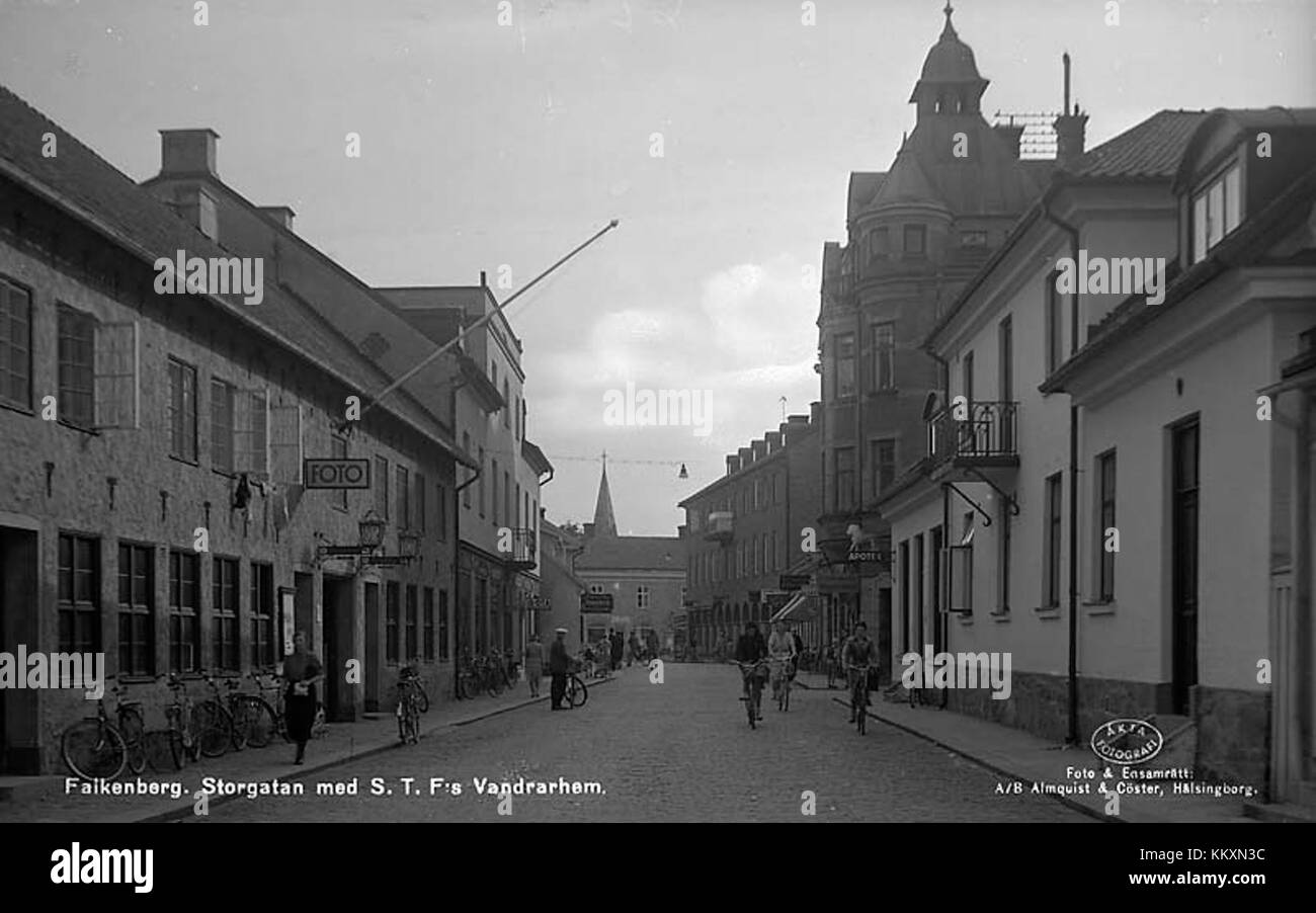 Falkenberg, a town in Sweden, is represented in this image from the KMB ...