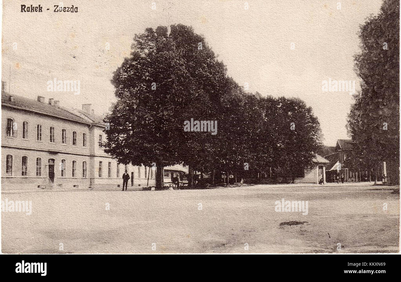 This 1926 postcard from Rakek, Slovenia, depicts the townâ€™s scenic ...